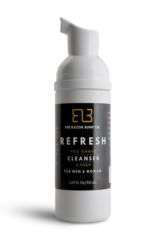 REFRESH: Pre-Shave Cleanser & Prep – The Razor Bump Co.